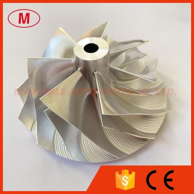 China GT3584 7+7 blades 59.08/76.13mm turbocharger milling/aluminum 2618/billet compressor wheel for racing for sale