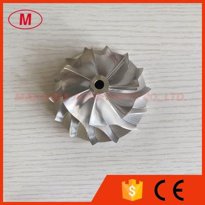 China TB3403 Forward 53.87/76.07mm 7+7 blades turbocharger milling/aluminum2618/billet compressor wheel for sale