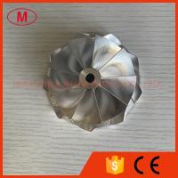 China G35-1050 reverse 68.07/84.45mm 9+0 Blades point milling turbo aluminum 2618/billet compressor wheel for 880695-5002S for sale