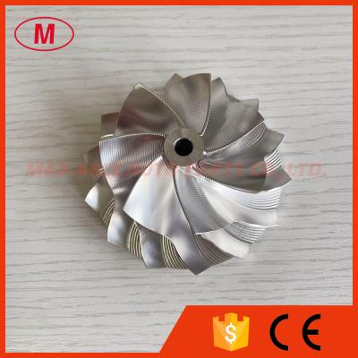 China GT3076 forward 7+7 blades 56.00/76.13mm Point Milling Air Curve turbo milling/aluminum 2618/billet compressor wheel for sale