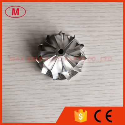 China GT2560R 11+0 blades 46.52/60.13mm 445436-0001 high performance milling/aluminum 2618/billet compressor wheel for ISUZU for sale