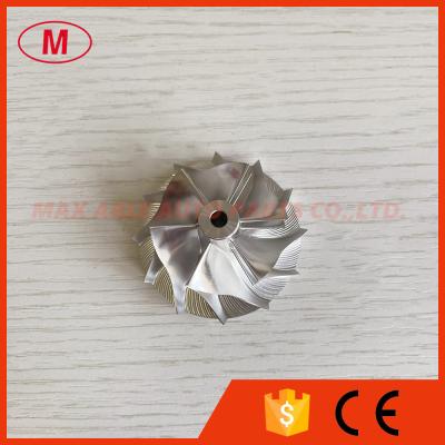 China KP39 5443-123-2007 1303-039-401 34.50/46.00mm 6+6 blades milling/aluminum 2618/billet compressor wheel for 5439-970-0005 for sale