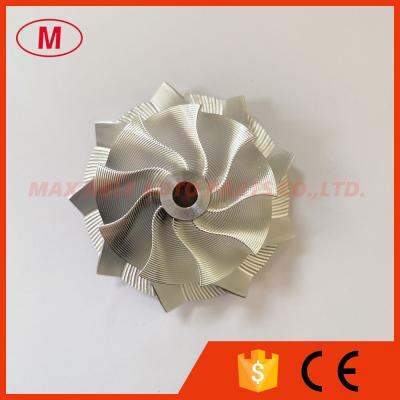 China GT15-25 38.62/52.19mm 729612-0005 9+0 Blades Point Milling Snake Curve Performance Twisted Blade billet compressor wheel for sale