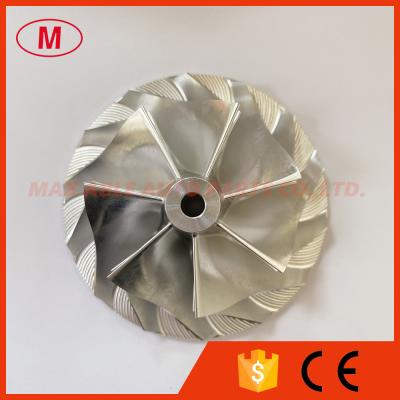 China GT15-25 50.30/72.60mm 7+7 Blades turbo aluminum 2618/Milling/billet compressor wheel for AUDI RS3 for sale