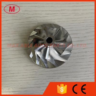 China S200 41.41/63.60mm 7+7 blades turbo milling/aluminum 2618/billet compressor wheel for 1258-970-0001 for sale