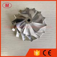 China 68.98/99.03mm forward 7+7 Blades high performance No Threaded turbo aluminum 2618/milling/Billet compressor wheel for sale