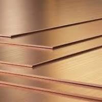 China ASTM B152 Red Copper Sheet Plate 0.3mm - 100mm C1100  C12200 Processing Pure for sale