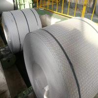 China Non Slip 304 Stainless Steel Embossed Sheet Checkered Plate Metal 600mm for sale
