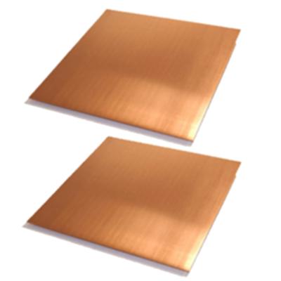 China Copper Cathode C12000 C11000 Customized Copper Plate/Sheet 99.9% thickness 3mm Brass  Copper Plate for sale