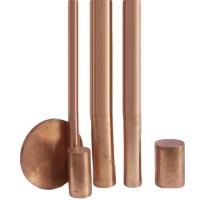 China 8mm Diameter 99.9%  T1 T2 Solid Copper Bar  Yellow Cu Bar  H62 H59 Red Copper Tu1 Tu2 Pure Copper Bar for sale