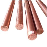 China Bronze Red Copper Beryllium Round Bar 99.90% 1200mm C10200 for sale