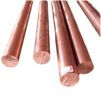 China Bronze Red Copper Beryllium Round Bar 99.90% 1200mm C10200 for sale