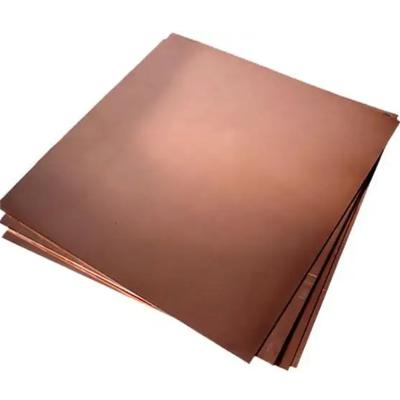 China Customized AISI 99.9% Red Copper Sheet Plate Pure 4X8 C10100 C11000 for sale