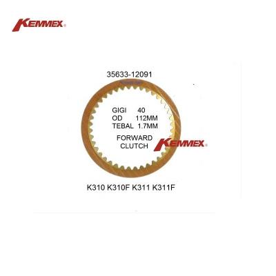 China SMALLER K310 K311 CVT AUTOMATIC TRANSMISSION FRICTION PLATE FORWARD 35633-12091 OD 112MM for sale