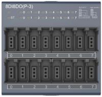 China Decowell Integrated I/O Multifunctional Modules 8DI8DO PLC Communication Module for sale