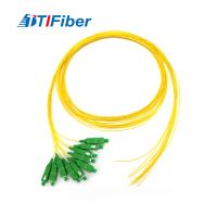 China Singlemode Simplex G652D G657A Fiber Optic Pigtail SC / APC 0.9mm 9/125 for sale