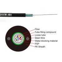 China Single Mode Armoured GYXTW Fiber Optic Cable 2 / 4 / 6 / 8 / 12 / 16 / 24 Core for sale