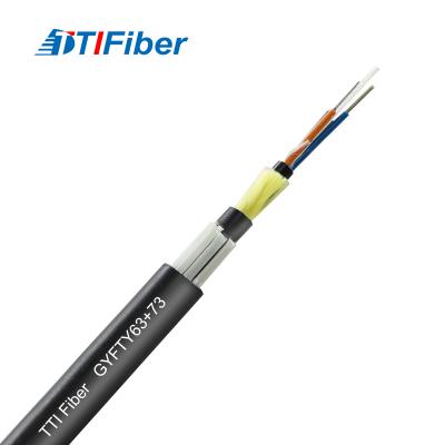 China GYFTY63+73 SM Lightning Proof G652D Fiber Optic Cable Anti Rodent for sale