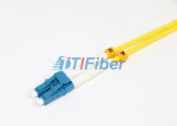 China Yellow Lc Fc Patch Cord Simplex Fiber Optic Cable Single Mode For CATV networks for sale