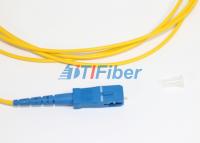 China Simplex Fiber Optic Patch Cord with SC UPC , 3.0mm PVC Outer Jacket for sale