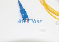 China Simplex Fiber Optic Patch Cord with SC UPC , 3.0mm PVC Outer Jacket for sale