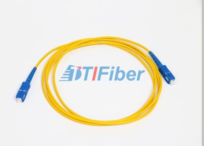 China Network Simplex Patch Cord With OFNP Jacket Cable Single Mode Fiber Cable for sale