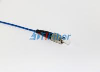 China SC PC Fiber Optic Cable Patch Cord With White Flexible Boot , Polishing A for sale