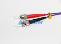 China SC - LC Fiber Optic Jumper Cables Violet / Purple OM3 50/125 Cable for sale