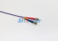 China ST - SC Patch Cable Fiber Optic Patch Leads 3.0mm Violet Color OFNR Outer Jacket for sale
