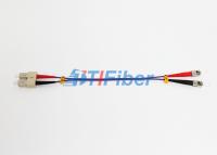 China ST - SC Patch Cable Fiber Optic Patch Leads 3.0mm Violet Color OFNR Outer Jacket for sale