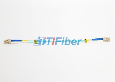 China Duplex OM4 Fiber Optic Patch Cord Lc To Lc Patch Cable  With Ceramic Ferrule for sale