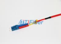 China LC Singlemode Optical Fiber Patch Cord Duplex Ribbon Cable For LAN Network for sale