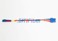 China LC Singlemode Optical Fiber Patch Cord Duplex Ribbon Cable For LAN Network for sale