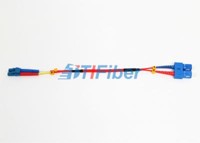 China LC Singlemode Optical Fiber Patch Cord Duplex Ribbon Cable For LAN Network for sale