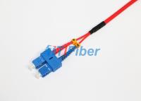 China LC Singlemode Optical Fiber Patch Cord Duplex Ribbon Cable For LAN Network for sale