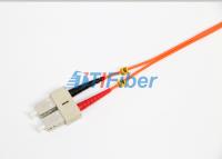 China LC-SC Multimode Fiber Patch Cable Optical Fiber Jumper 2mm Orange Duplex Jacket 3M for sale