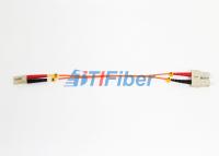 China LC-SC Multimode Fiber Patch Cable Optical Fiber Jumper 2mm Orange Duplex Jacket 3M for sale