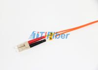China LC-SC Multimode Fiber Patch Cable Optical Fiber Jumper 2mm Orange Duplex Jacket 3M for sale