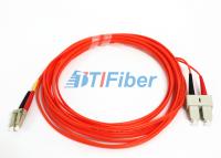 China OM2 Fibre Optic Patch Leads / SC - LC Patch Cord Telecommunication for sale