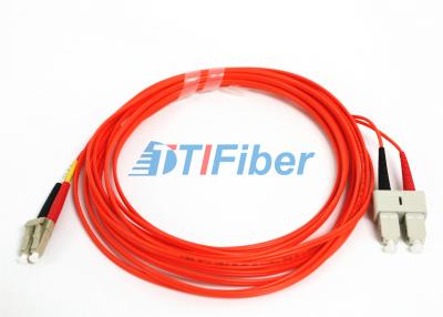 China OM2 Fibre Optic Patch Leads / SC - LC Patch Cord Telecommunication for sale