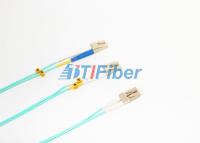 China OM4 OFNR Jacket Fiber Optic Patch Cord with MTRJ - LC Connector LAN / CATV for sale
