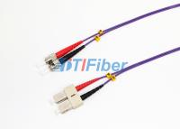 China ST UPC Fiber Optic Patch Cord OM2 62.5 With ROHS Optical Cable Fiber Optic Jumper for sale