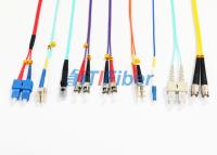China MU MTRJ Single Mode Patch Cord /  Duplex Multimode Fiber Optic Cable for sale