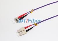 China MU MTRJ Single Mode Patch Cord /  Duplex Multimode Fiber Optic Cable for sale