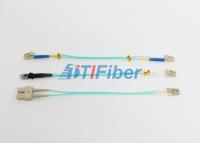 China MU MTRJ Single Mode Patch Cord /  Duplex Multimode Fiber Optic Cable for sale