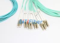 China OM4 MPO UPC Fiber Optic Patch Cord , 4 8 12 24 Core Cable in Multimode for sale