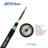 China 2-144 Cores GYTA53 Singlemode Outdoor Underground Directly Burried Armored Fiber Optic Cable for sale