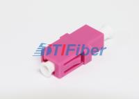 China LC PC Multimode Fiber Optic Adapter with PBT Beige Color Housing for sale