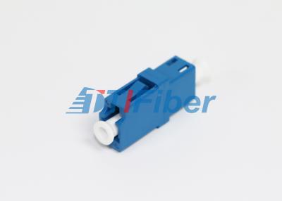 China UPC Single mode Fiber Adapter Ceramic Sleeve , Blue color Housing for sale