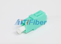 China Gigabit Ethernet OM3 Aqua Optical Fiber Adapter For Fiber Optic Patch Cord for sale